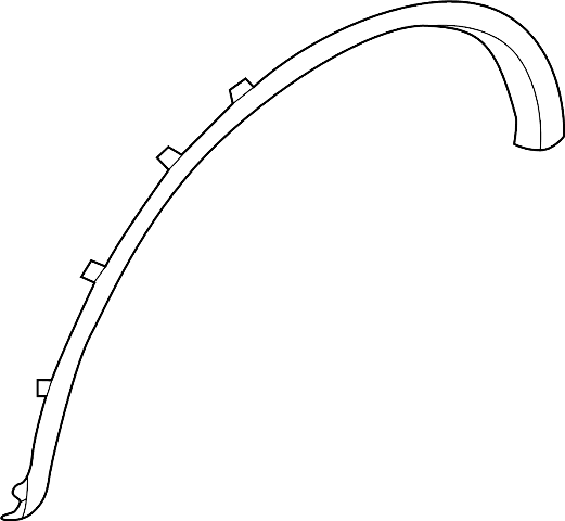 Genuine Nissan Pathfinder Front Wheel Arch Molding Left (21-22) OE ...