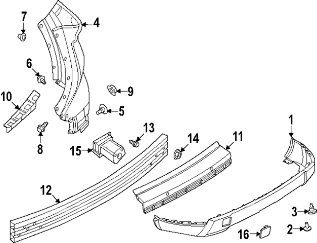 Genuine Nissan Rogue Rear Bumper Fascia Lower Assembly (2024-2025) OE ...