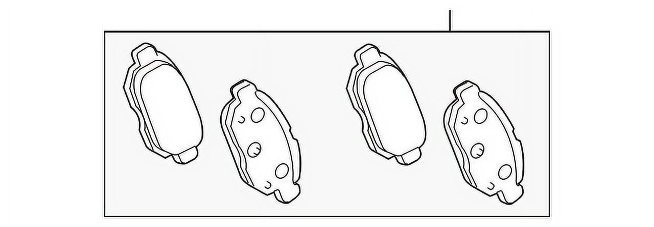 Genuine OE Toyota Brake Pads 04466-47080 - Walmart.com