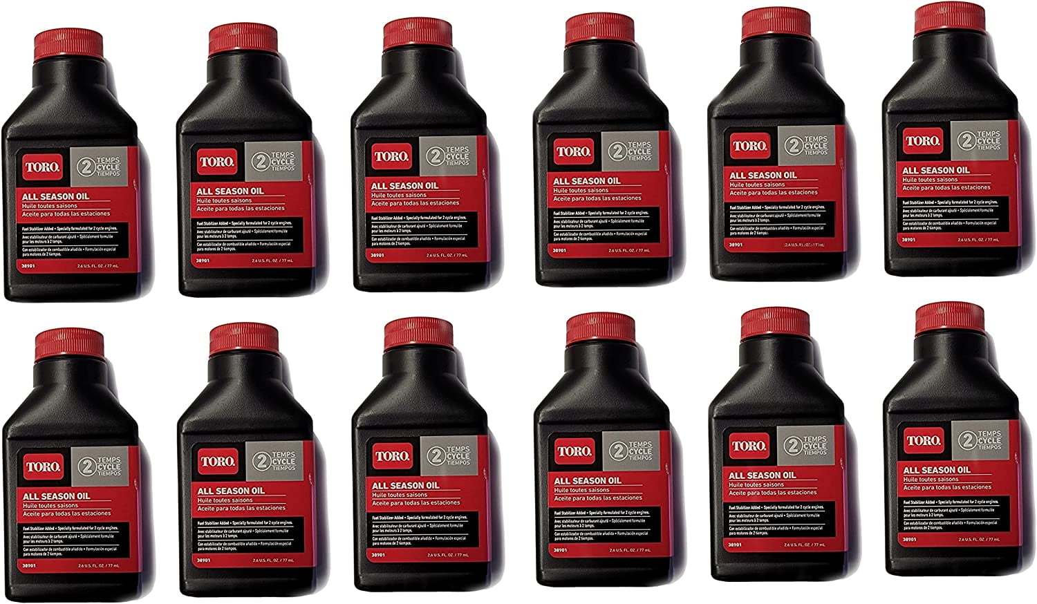 Genuine OEM 12-PACK of 2.6oz 2-Cycle All Season Oil 38901 (12-PACK ...