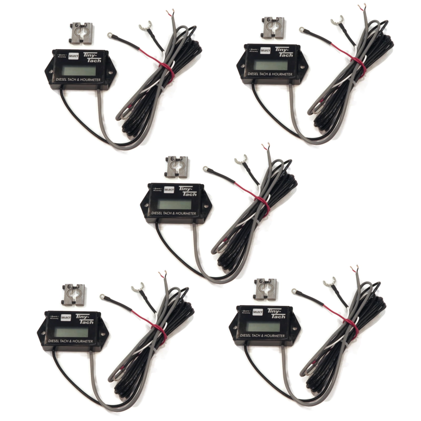 OEM (5 Pack) Diesel Engine Tiny-Tach Hour Meter Tachometer w/ 6mm ...