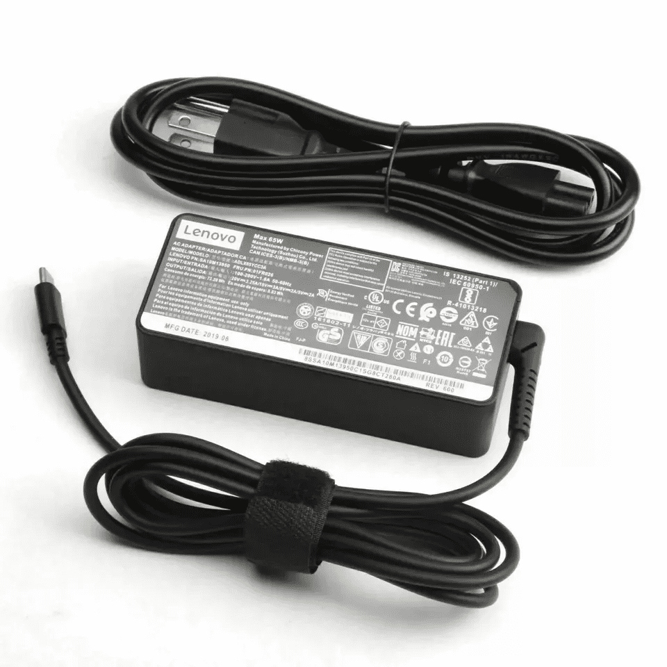 Pre-Owned Genuine OEM 65W USB-C Charger Type-C Adapter For Lenovo ...