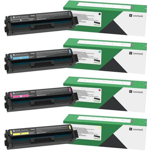Genuine OEM CS331dw Toner Lex mark CMYK (4-Color) High Yield Return ...