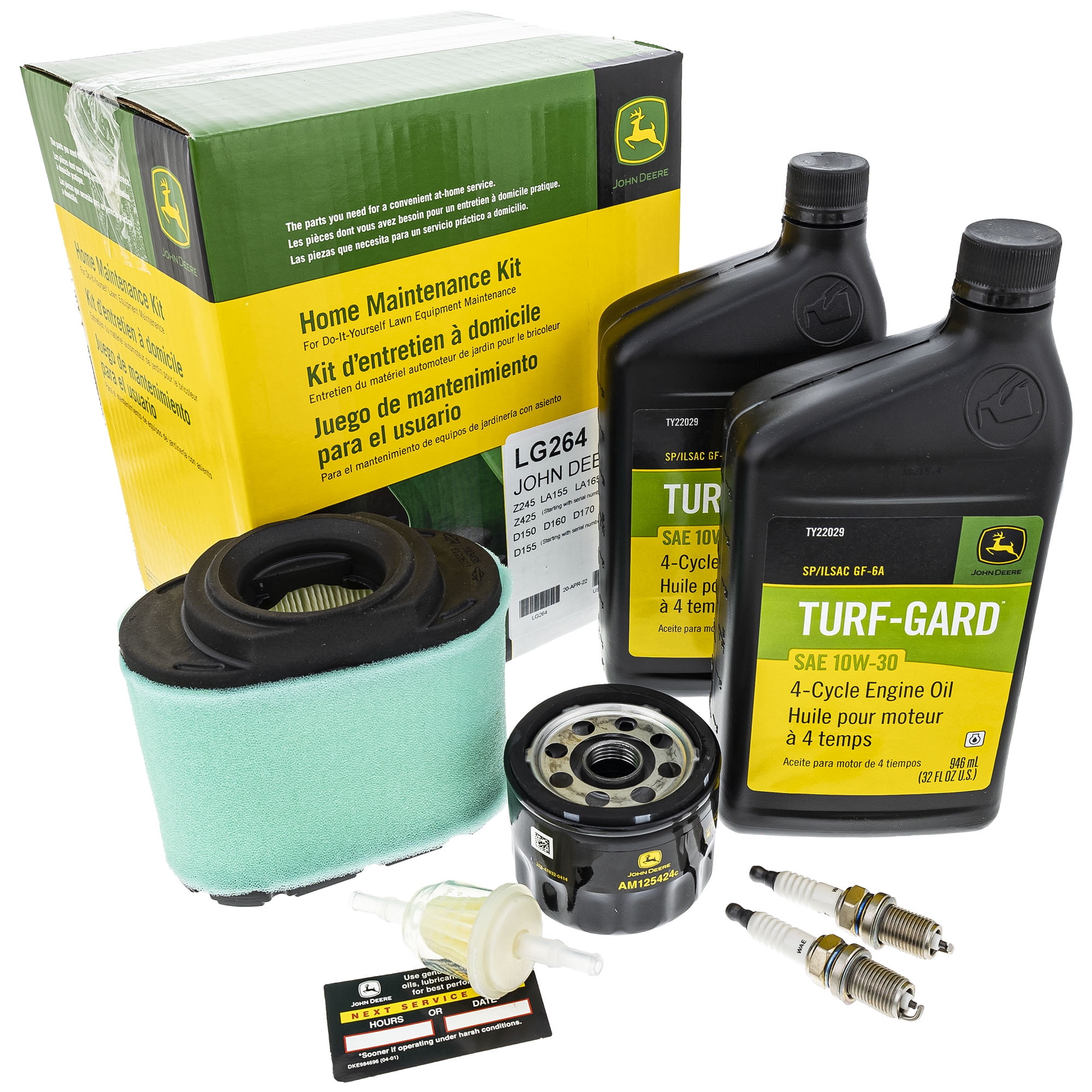 John Deere LG264 Home Maintenance Service Kit D 150 155 160 170 Z 245 ...