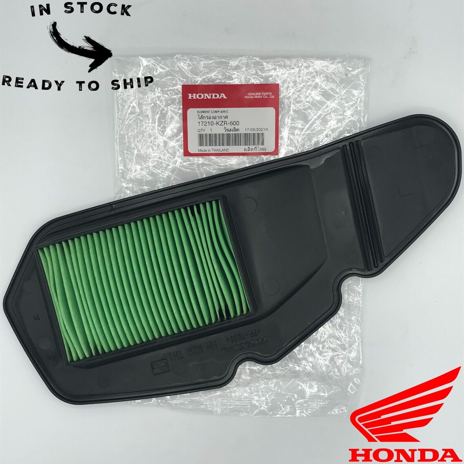 Genuine OEM Honda Air Filter Element Cleaner 17210-KZR-600 - Walmart.com