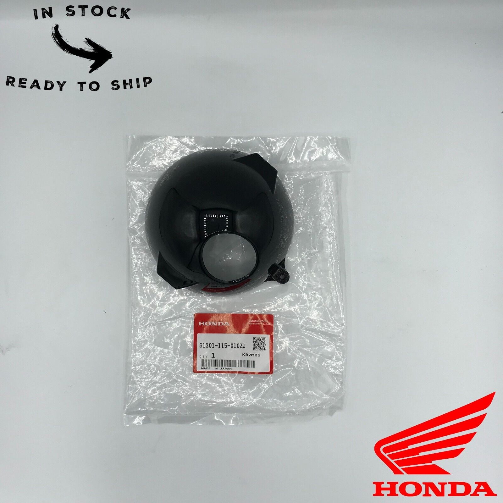 Genuine OEM Honda Black Headlight Bucket 61301-115-010ZJ - Walmart.com