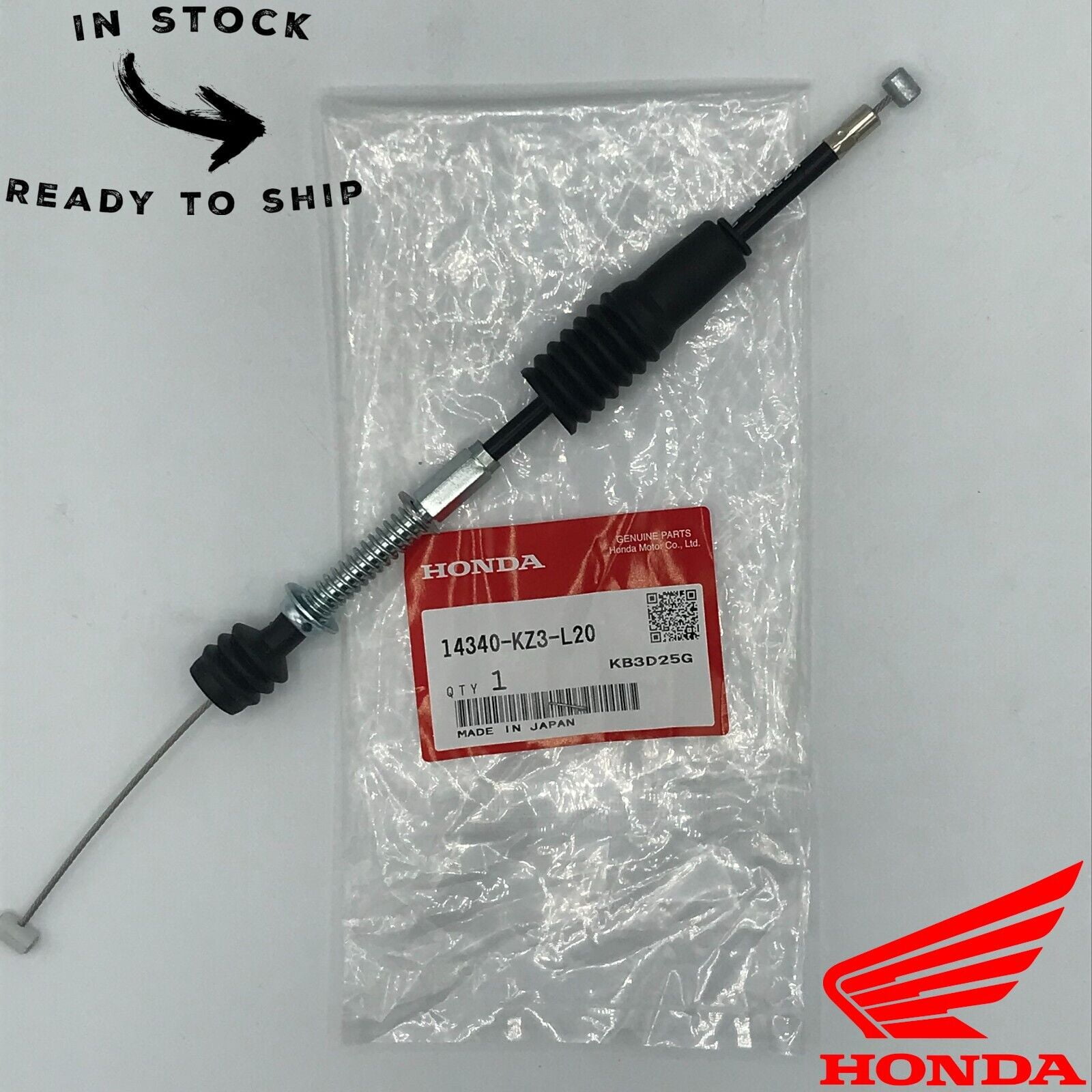 Genuine OEM Honda Cylinder Exhaust Valve Front Cable 14340-KZ3-L20 - Walmart.com
