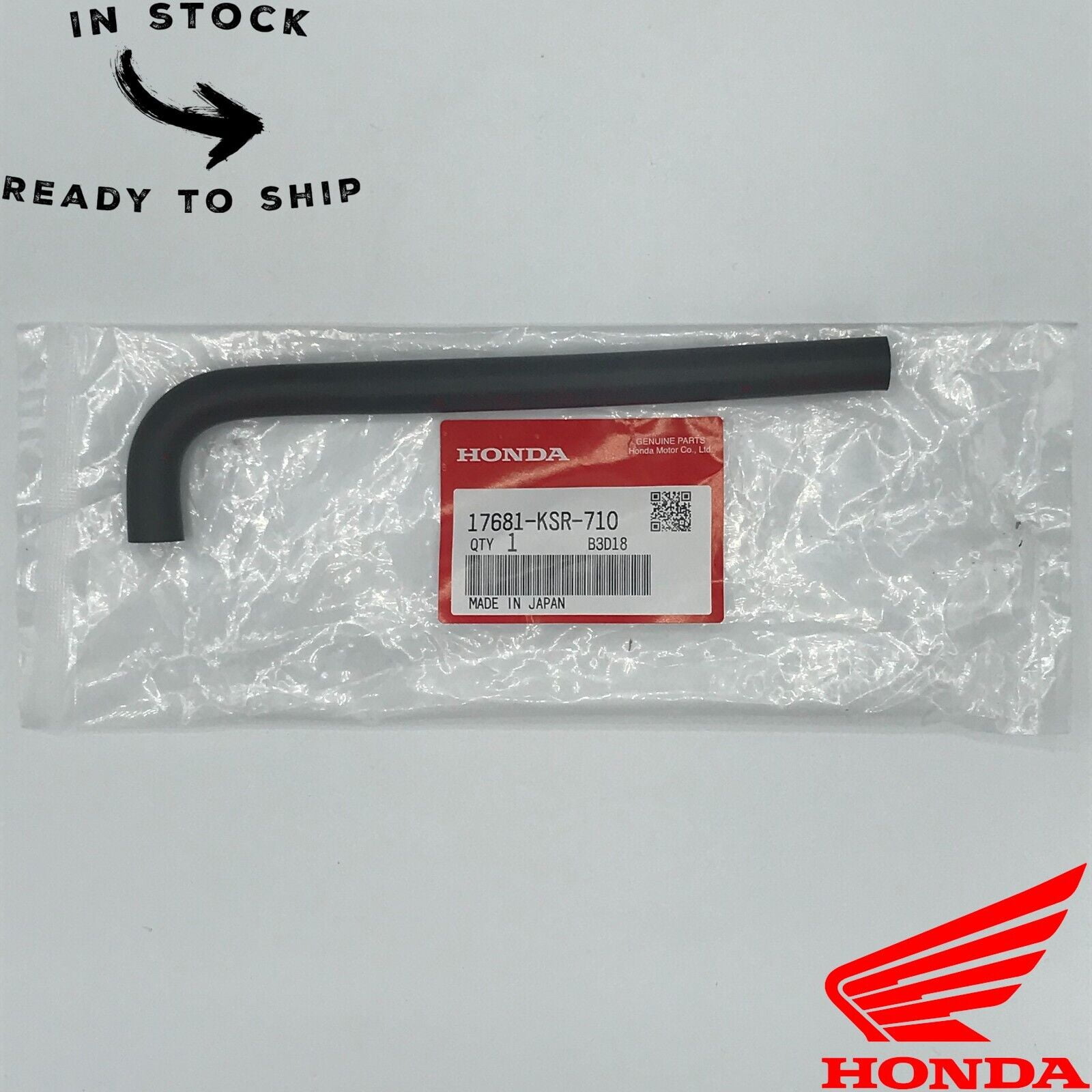 Genuine OEM Honda Fuel Tube Gas Hose Line 17681-KSR-710 - Walmart.com