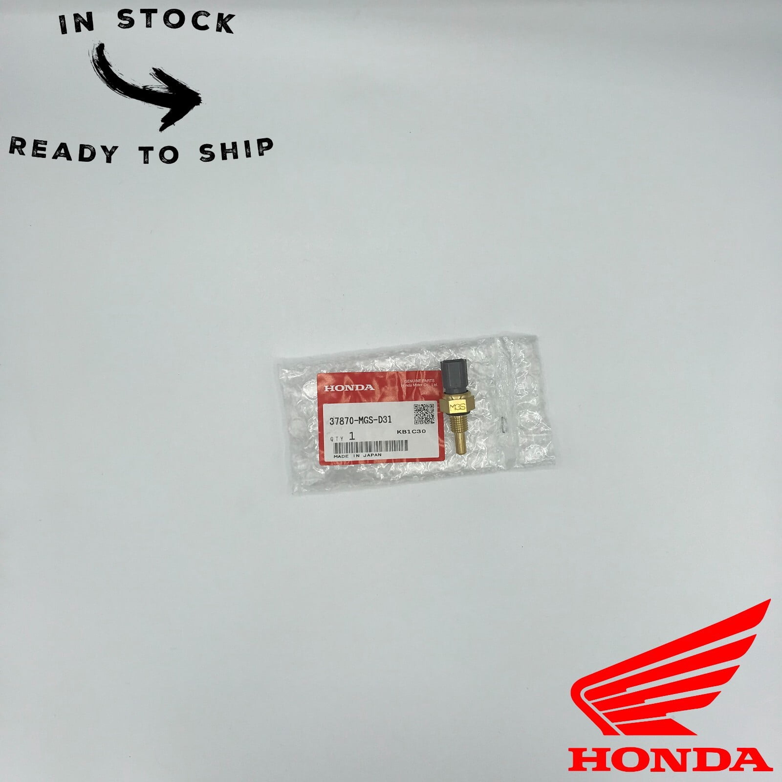 Genuine OEM Honda Water Temperature Sensor 37870-MGS-D31 - Walmart.com