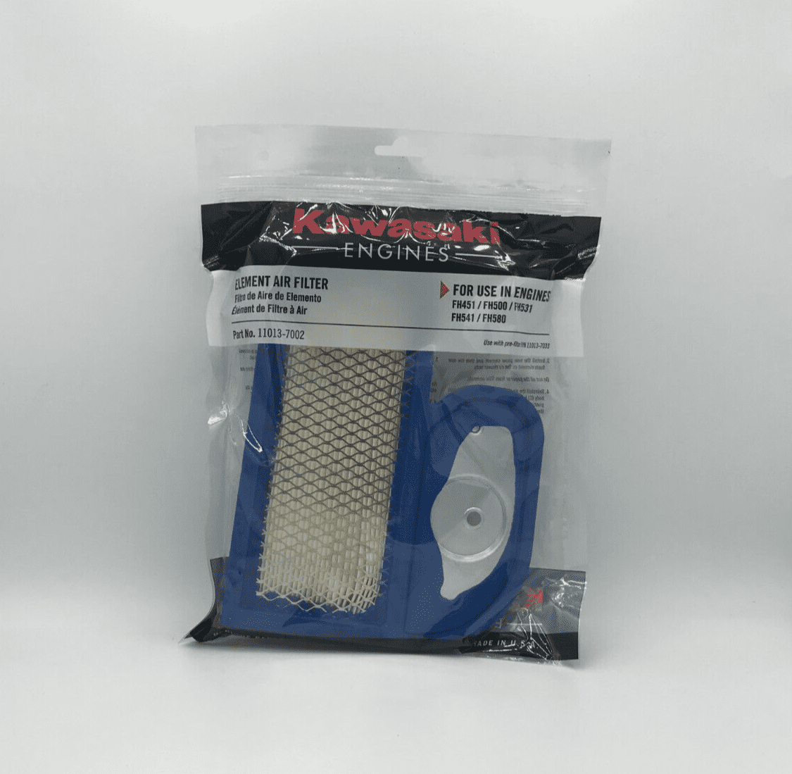 Genuine OEM Kawasaki Engines 11013-7002 Element Air Filter - Walmart.com