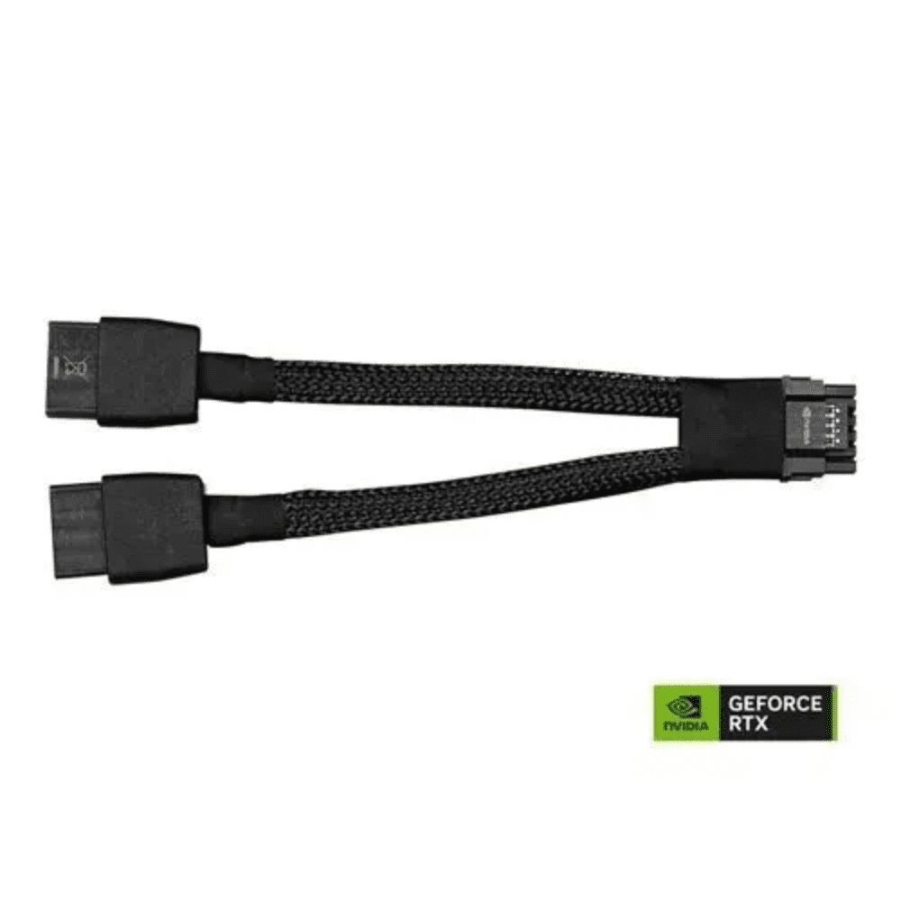 NVIDIA 12VHPWR Adapter, 2x 8-pin PCIe to 16-pin, RTX 4070 5070 Ti, GPU Power Cable - Walmart.com