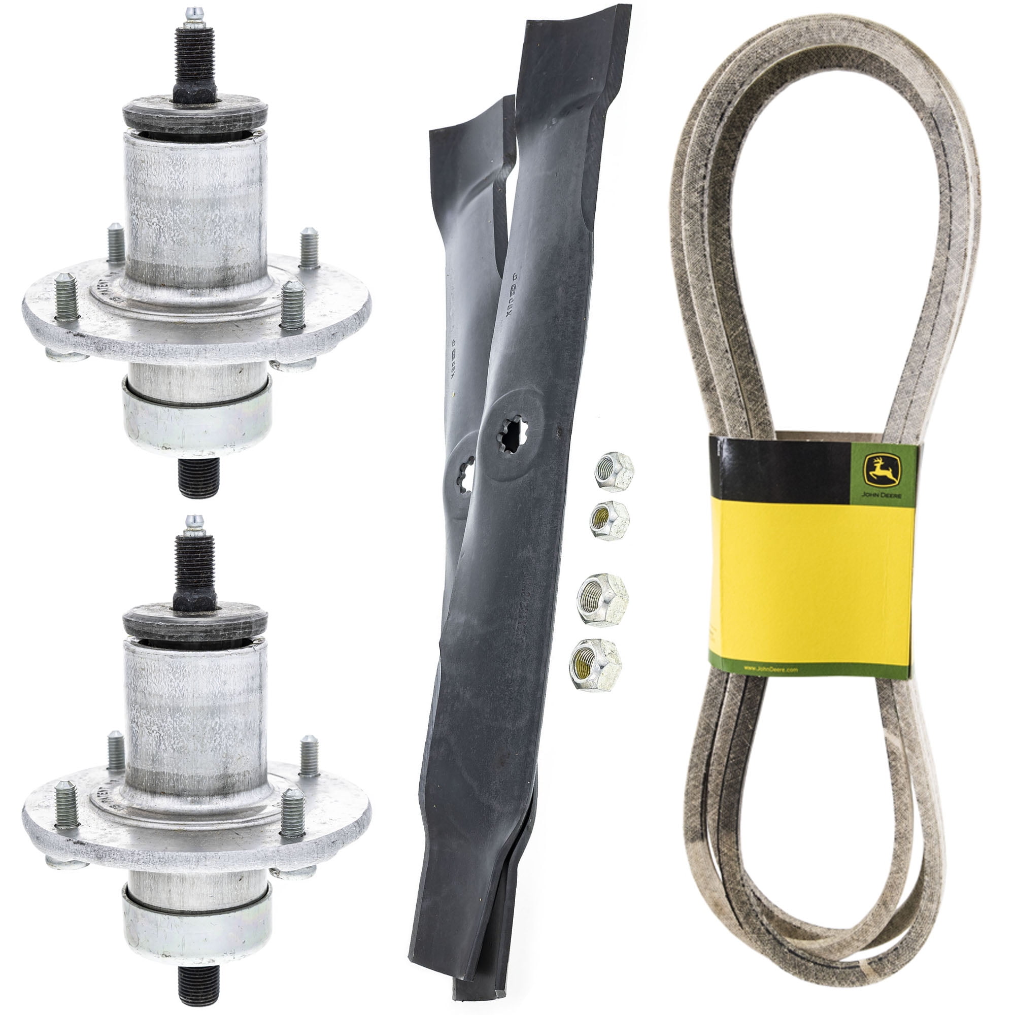 Genuine OEM Spindle Blade and Belt 2 Pack John Deere X300 AM141033 ...