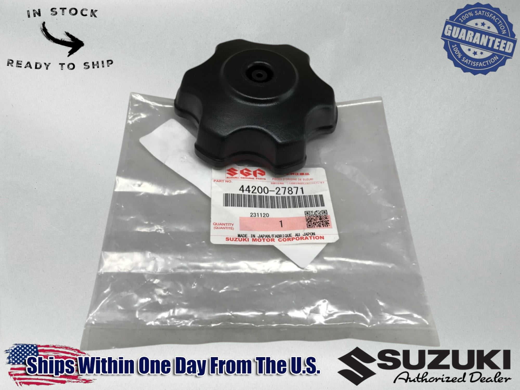 Genuine OEM Suzuki Fuel Tank Gas Cap 44200-27871 - Walmart.com