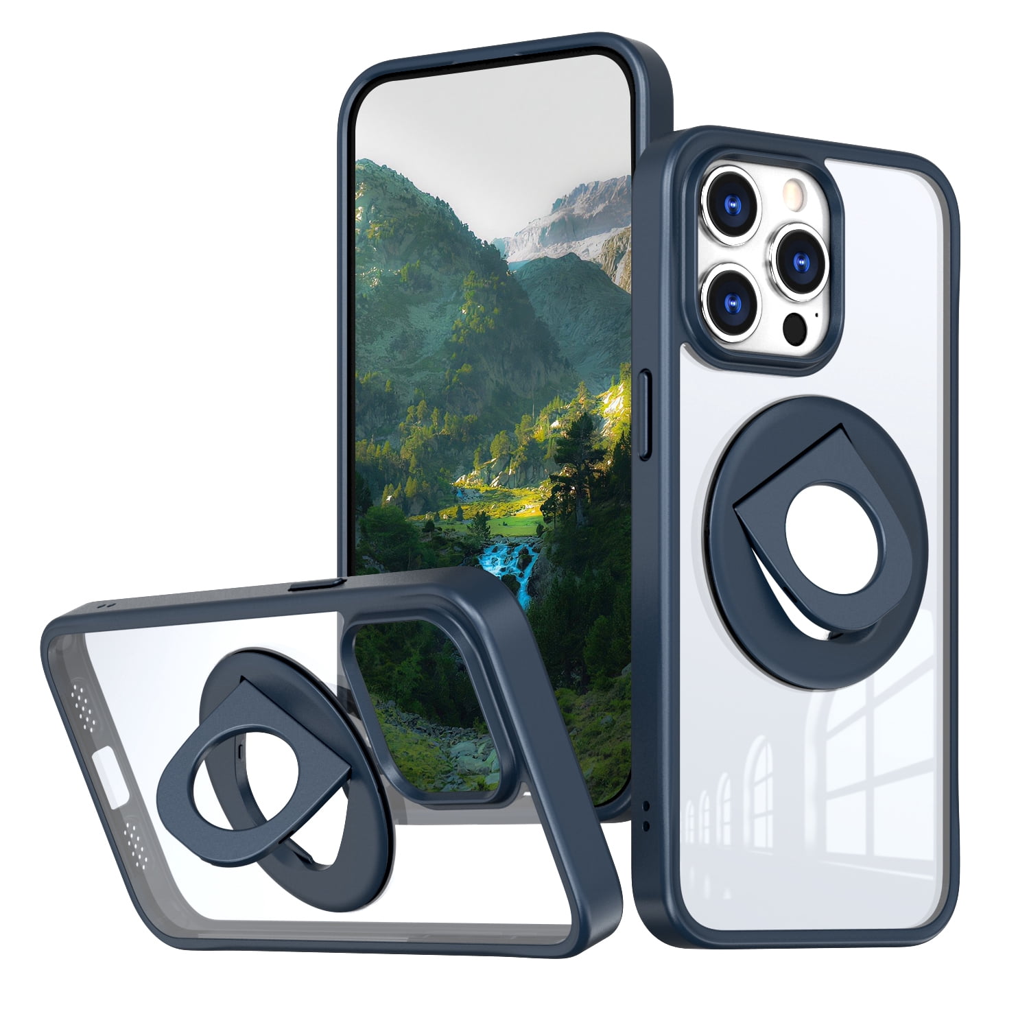 Genuine Official Magnetic 360° Rotate Ring Stand for iPhone 15 Pro Case ...