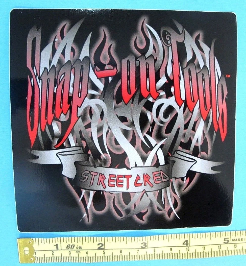 Genuine Official Snap On Tools Logo Decal Street Cred - 5" X 5" New ...