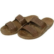 Pali Hawaii Dark Brown Jesus Hawaiian Sandals Jandals - Walmart.com