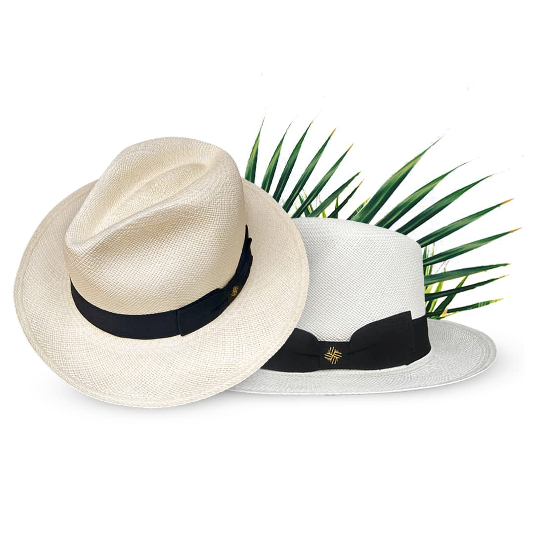 Genuine Panama Hat | Premium box, Adjustable ribbon, Ligthweith, Maximum sun protection, straw ...