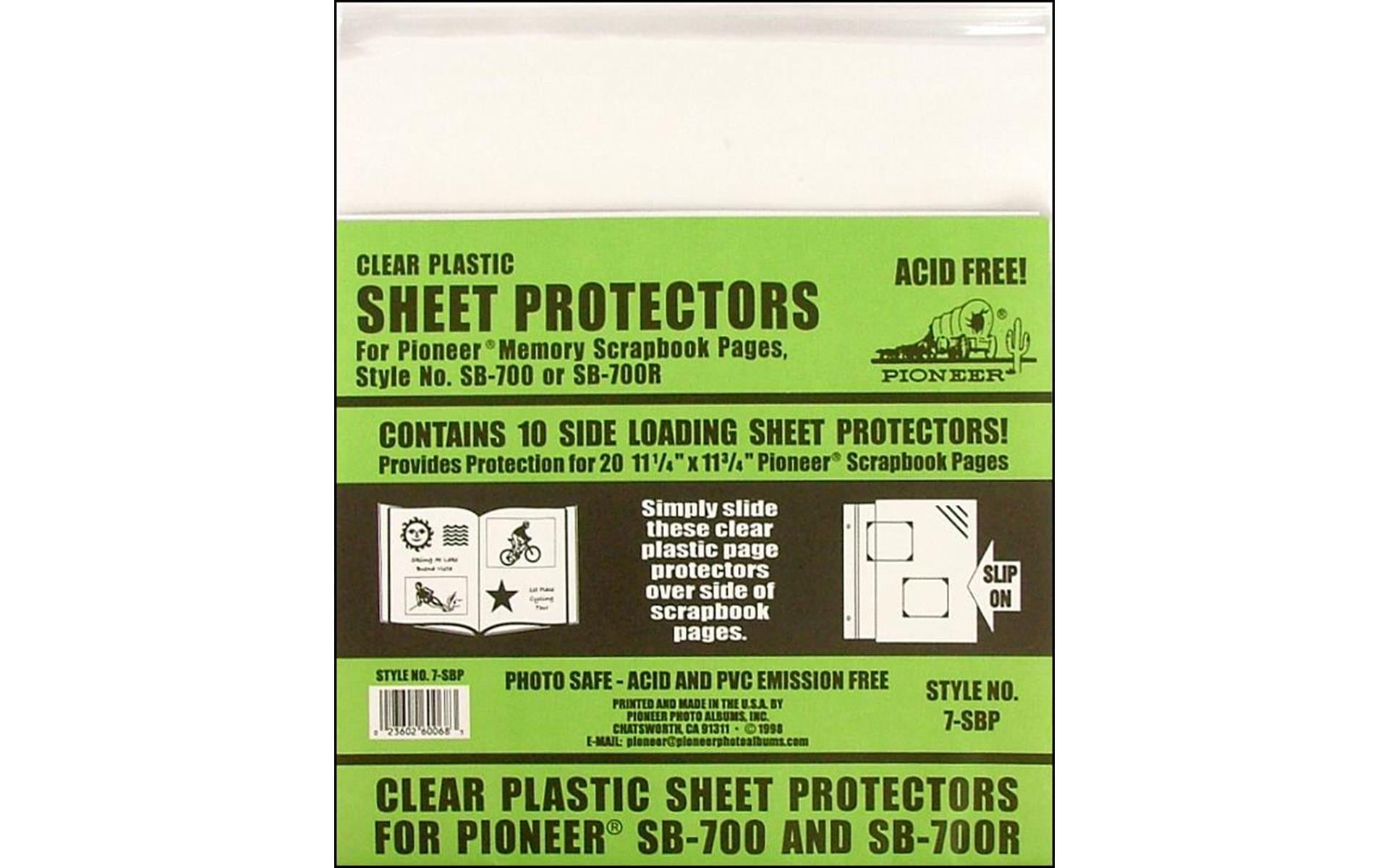 Genuine Pioneer 7SBP Clear SHEET PROTECTORS - Walmart.com
