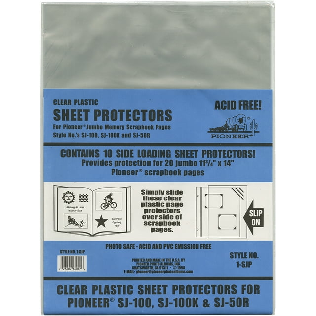 Genuine Pioneer Clear Plastic 11x14 Page Sheet Protectors - 11x14 ...
