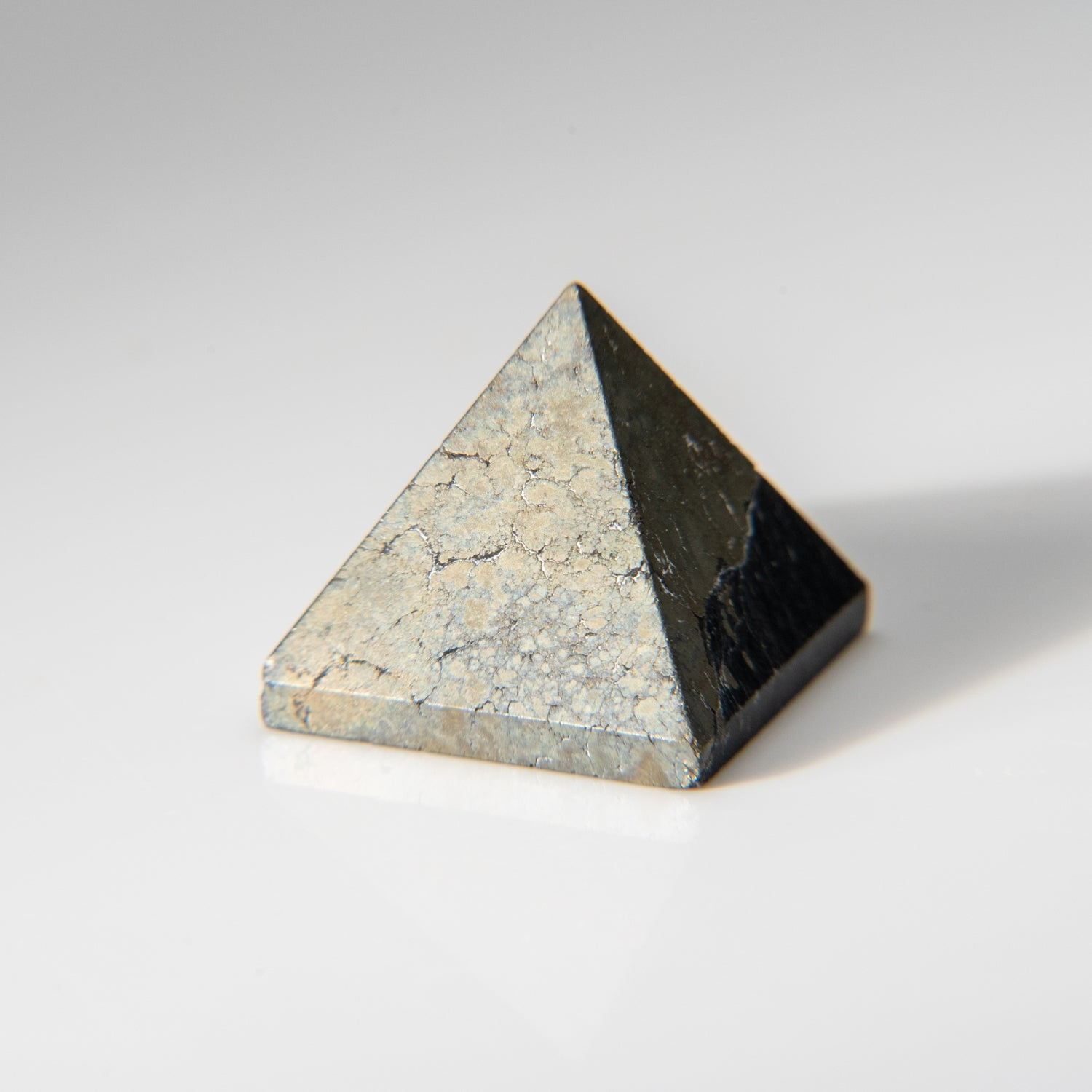 Genuine Polished Pyrite Gemstone Pyramid (13.3 grams) - Walmart.com