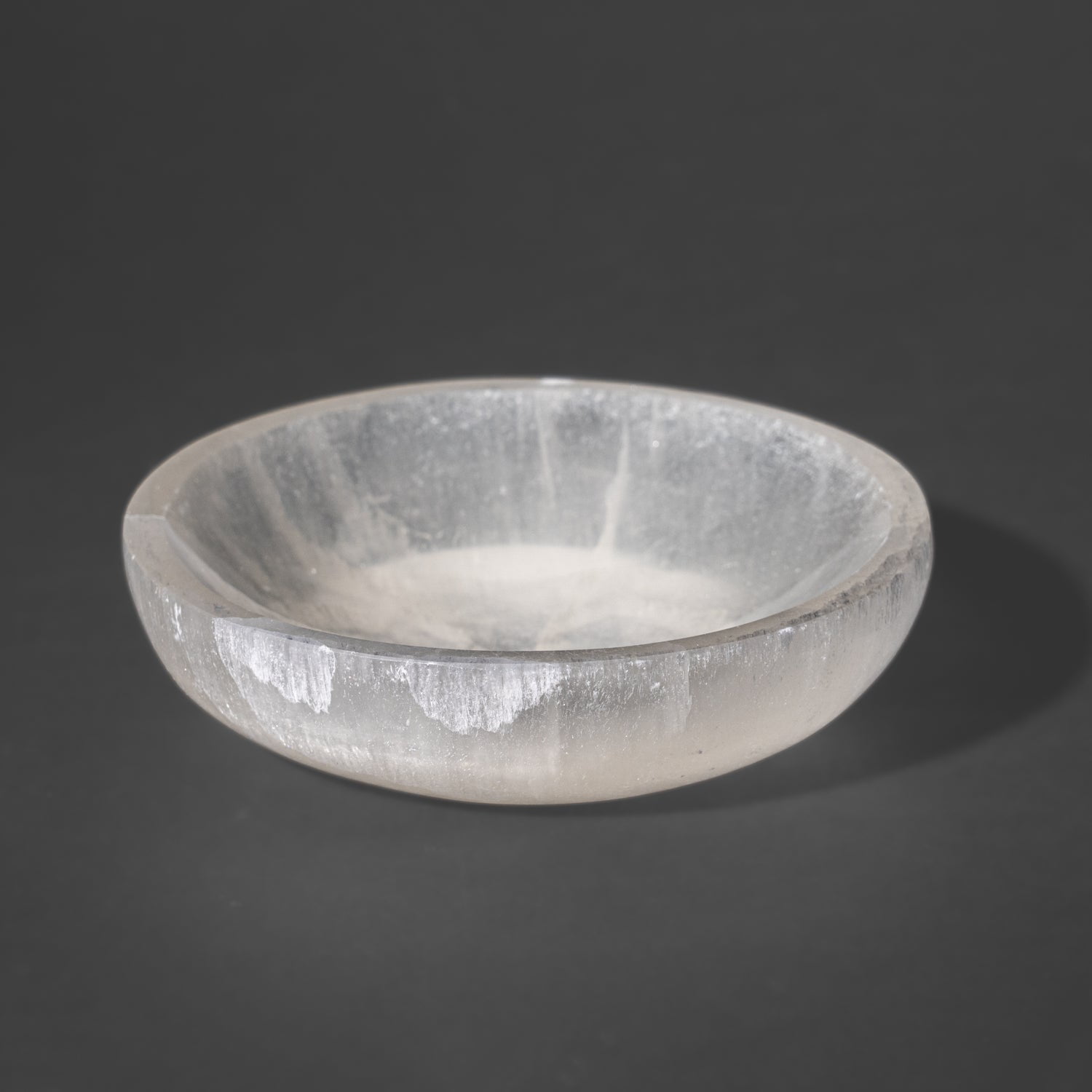 Genuine Polished Selenite Round Bowl (1.3 lbs) - Walmart.com