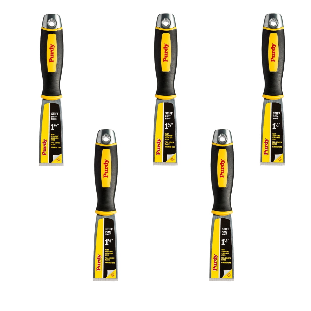 Genuine Purdy 5 Pack Premium 1-1/2" Putty Knives 14A900115-5PK ...