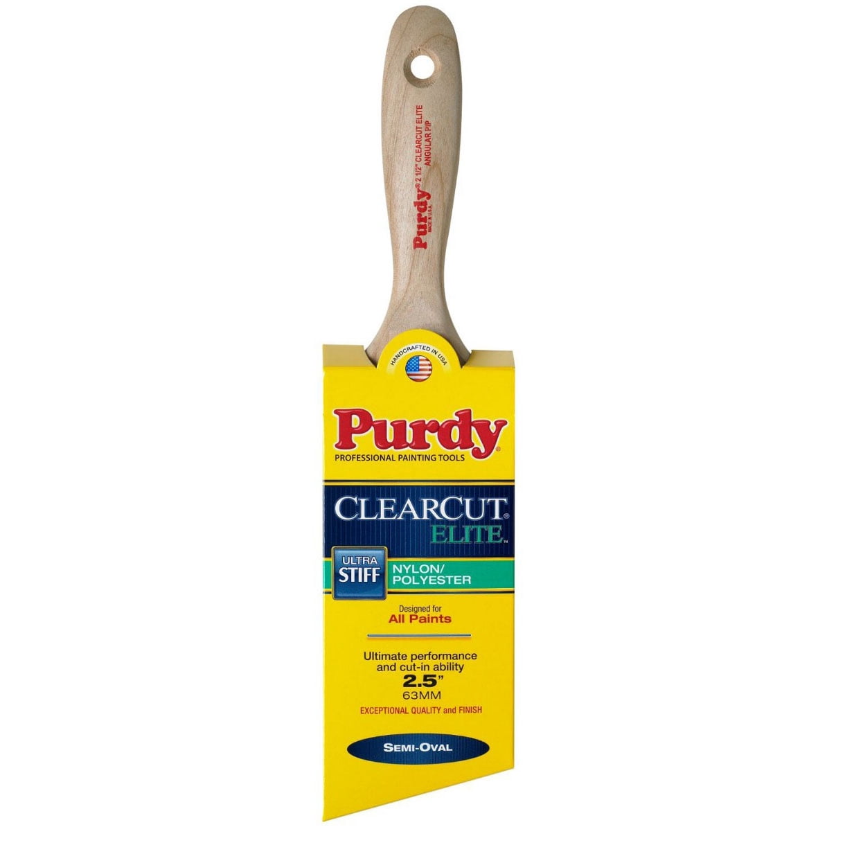 Genuine Purdy Clearcut Elite Angular Pip Angular 2-1/2" Paint Brush ...