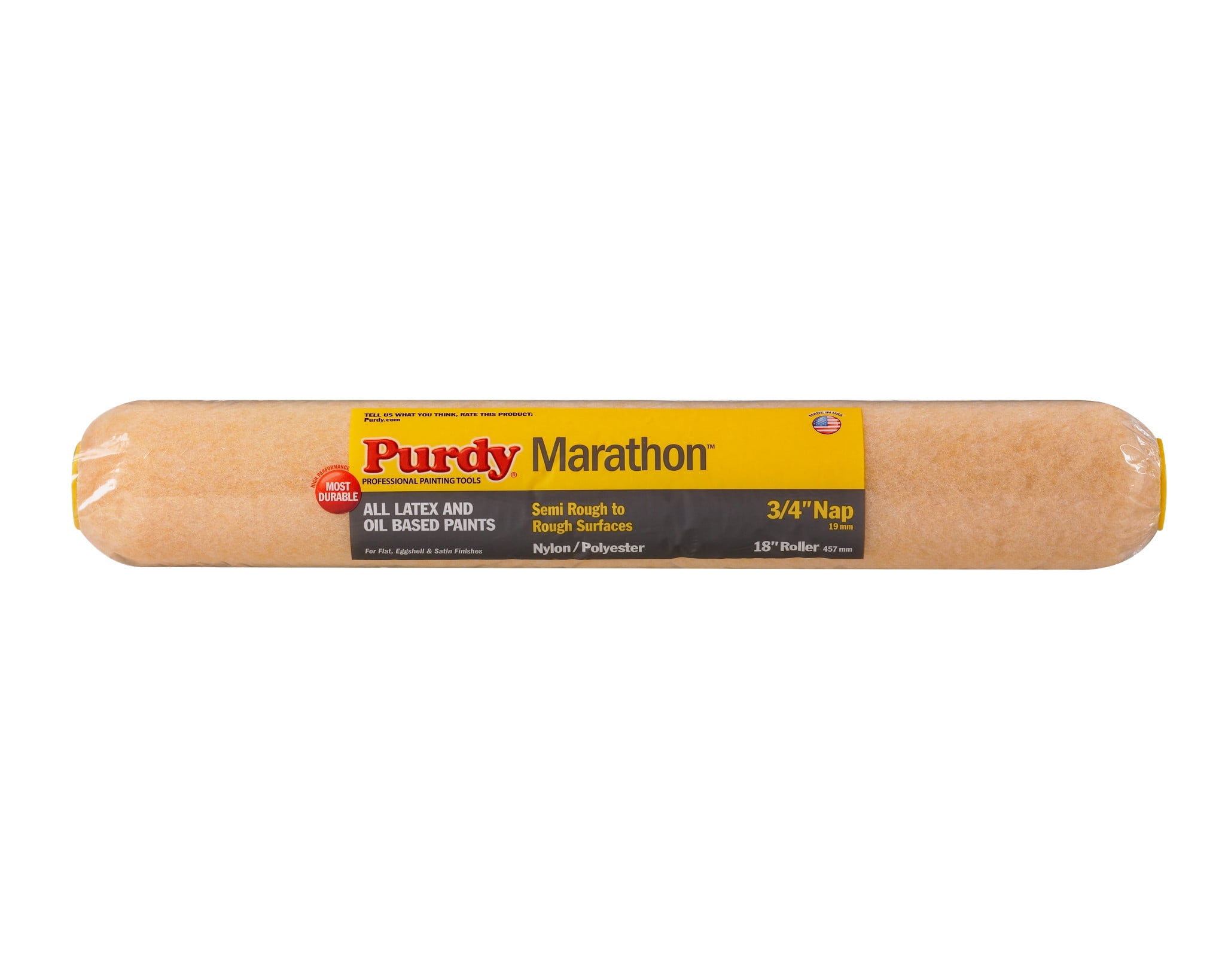 Purdy Marathon Roller Cover, 18 in. x 3/4 in., 1 each - Walmart.com