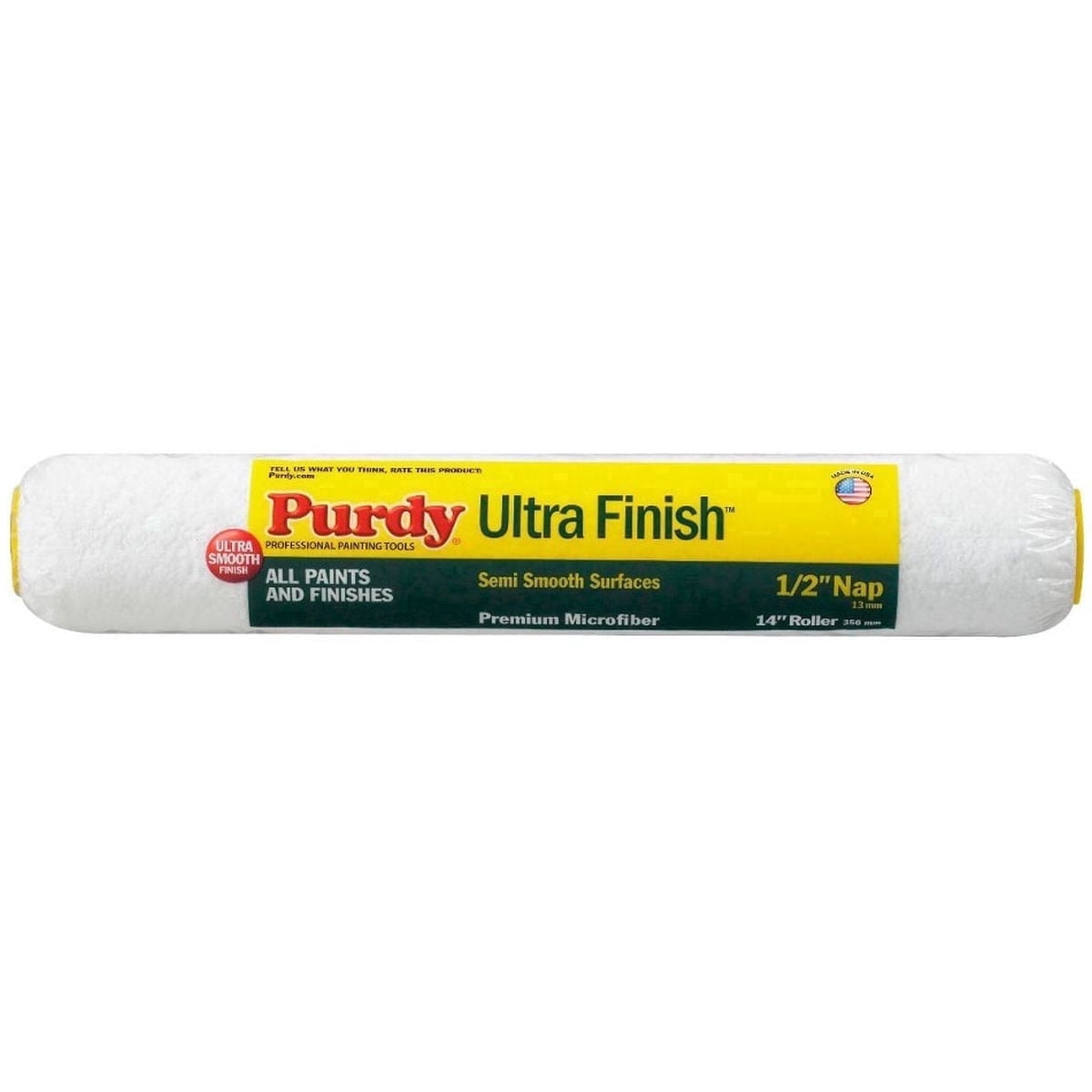 Genuine Purdy Ultra Finish 14" x 1/2" Nap Roller Cover 140678143 ...
