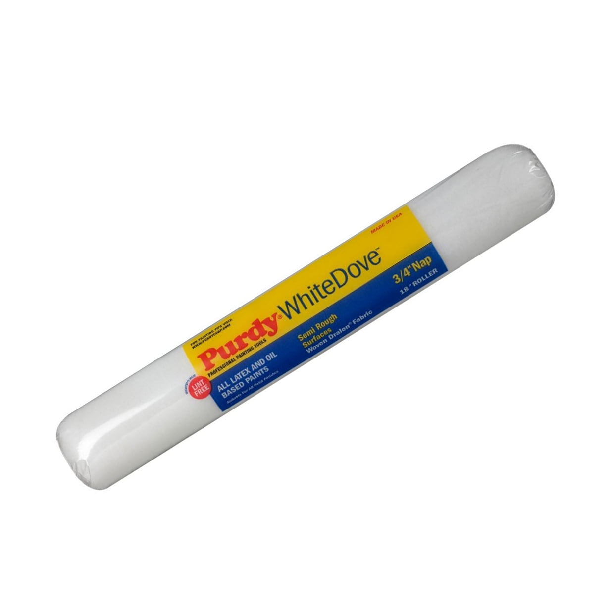 Genuine Purdy White Dove 18" x 3/4" Nap Roller Cover 144670184 ...
