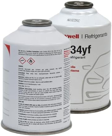 Genuine R1234YF in 8oz SSV Cans | Cans with Zeror Service Label (2 Cans ...