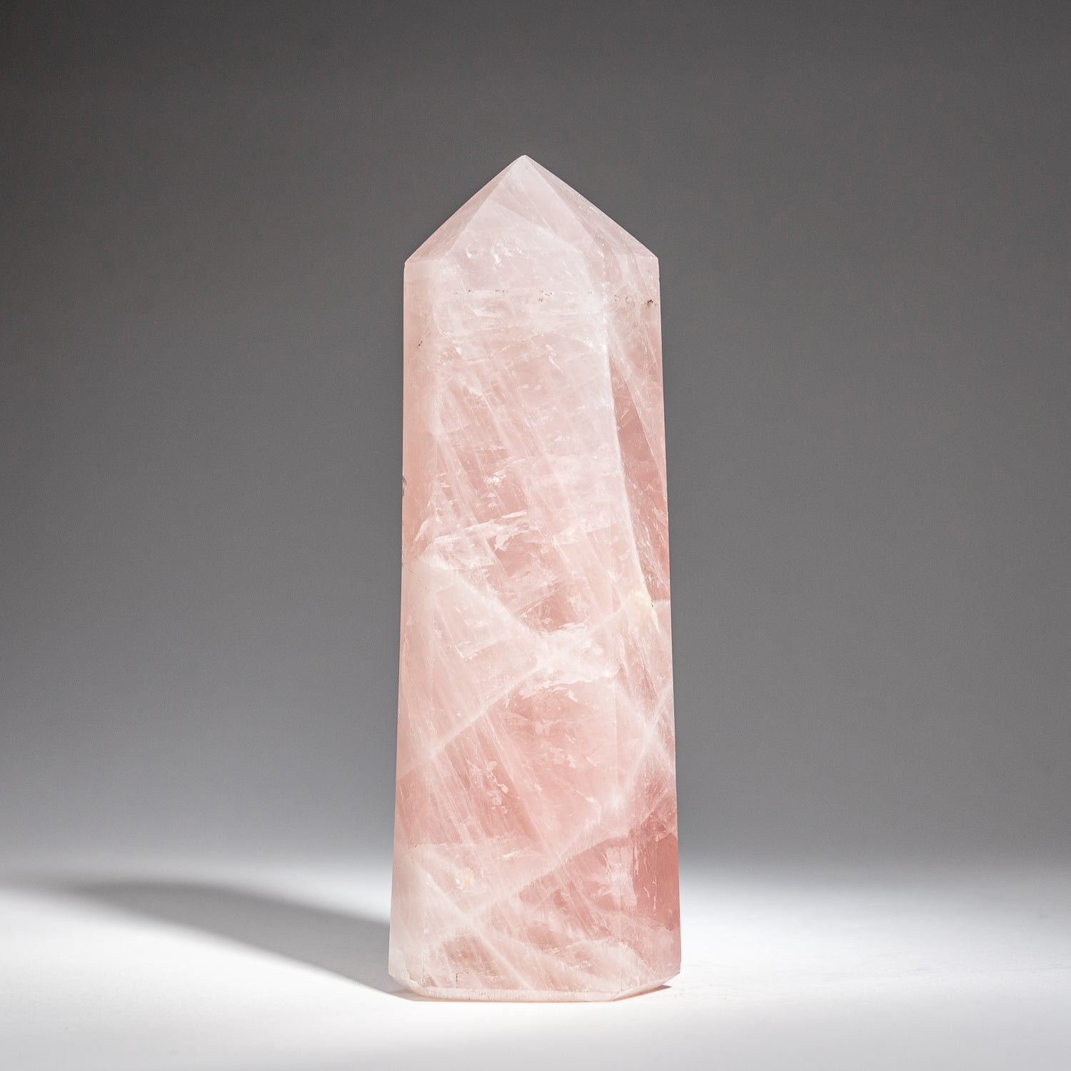 Genuine Rose Quartz Polished Point from Brazil (1.7 lbs) - Walmart.com