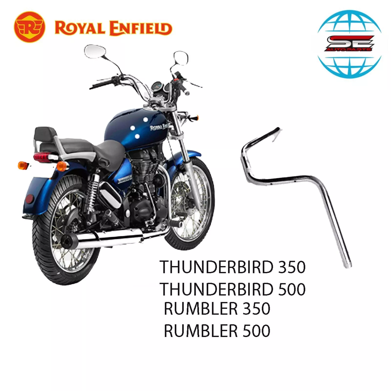 Genuine Royal Enfield handlebar classic for thunderbird 350/500 rumbler ...