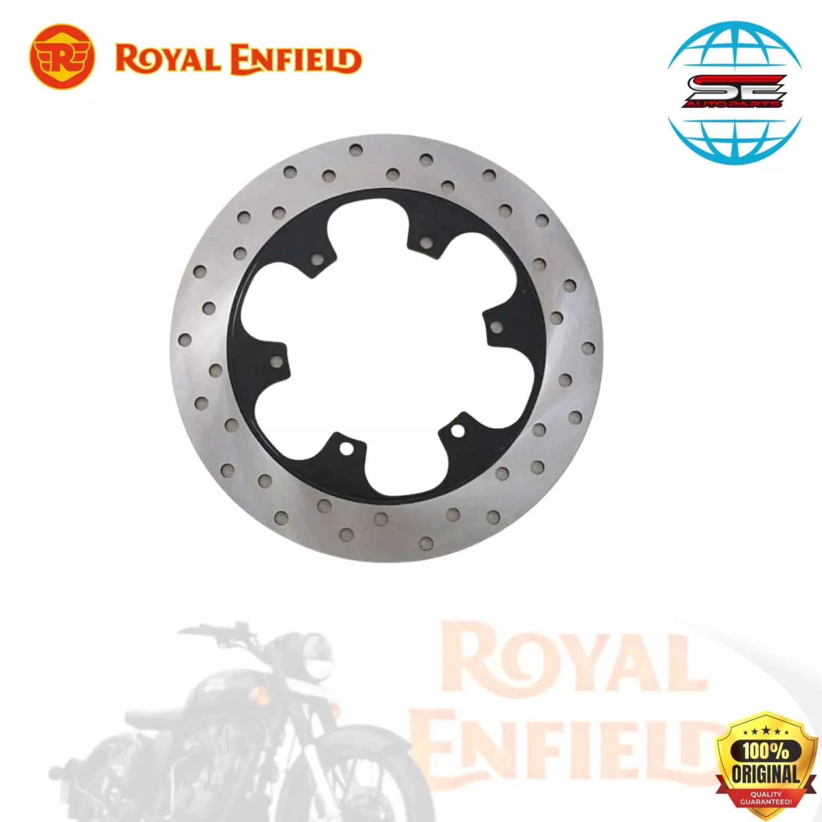 Genuine Royal Enfield rear disc plate for new classic 350 meteor 350 ...