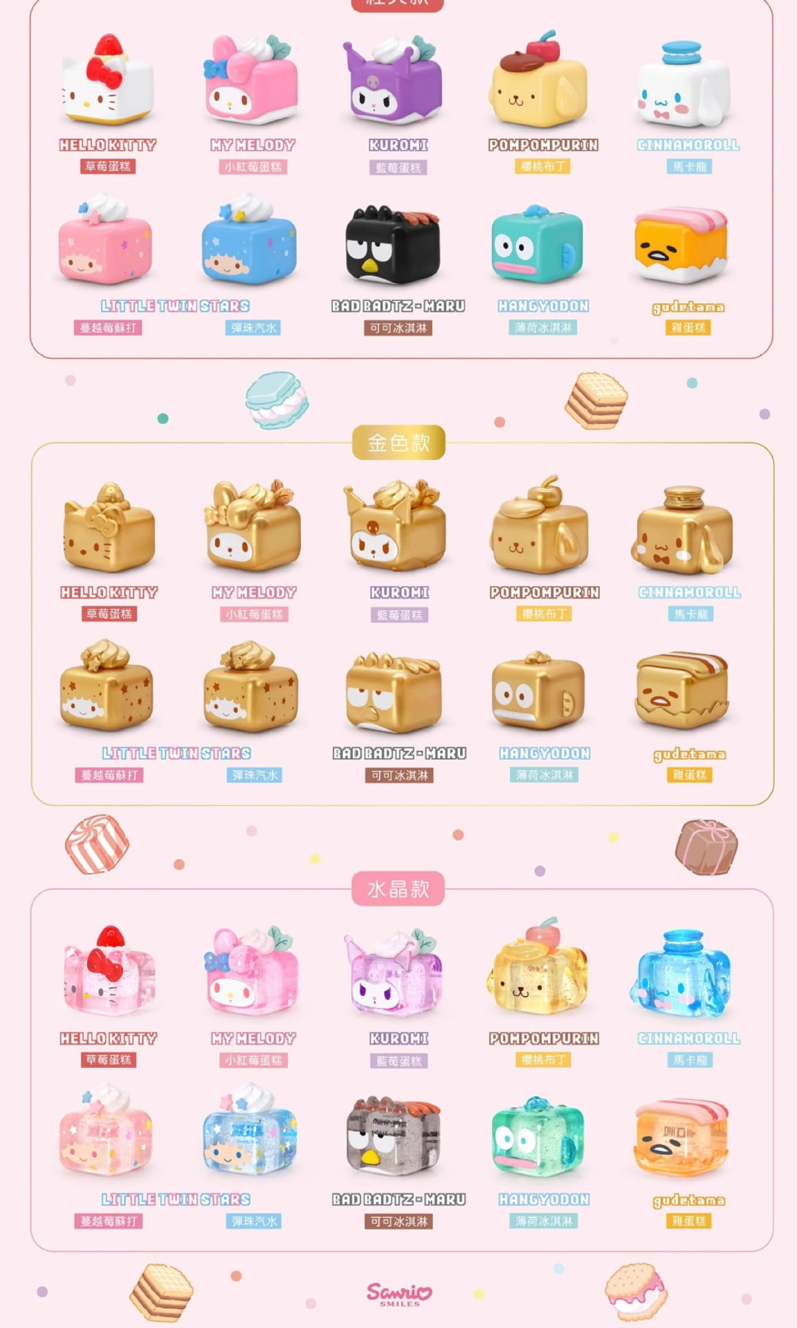 Genuine Sanrio dessert family mini blind box coolomi Yugui dog Pacha ...