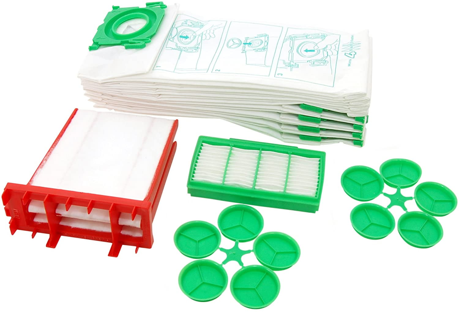 Genuine Sebo K Series Vacuum Cleaner Paper Dust Bags X 8 & Filters ...