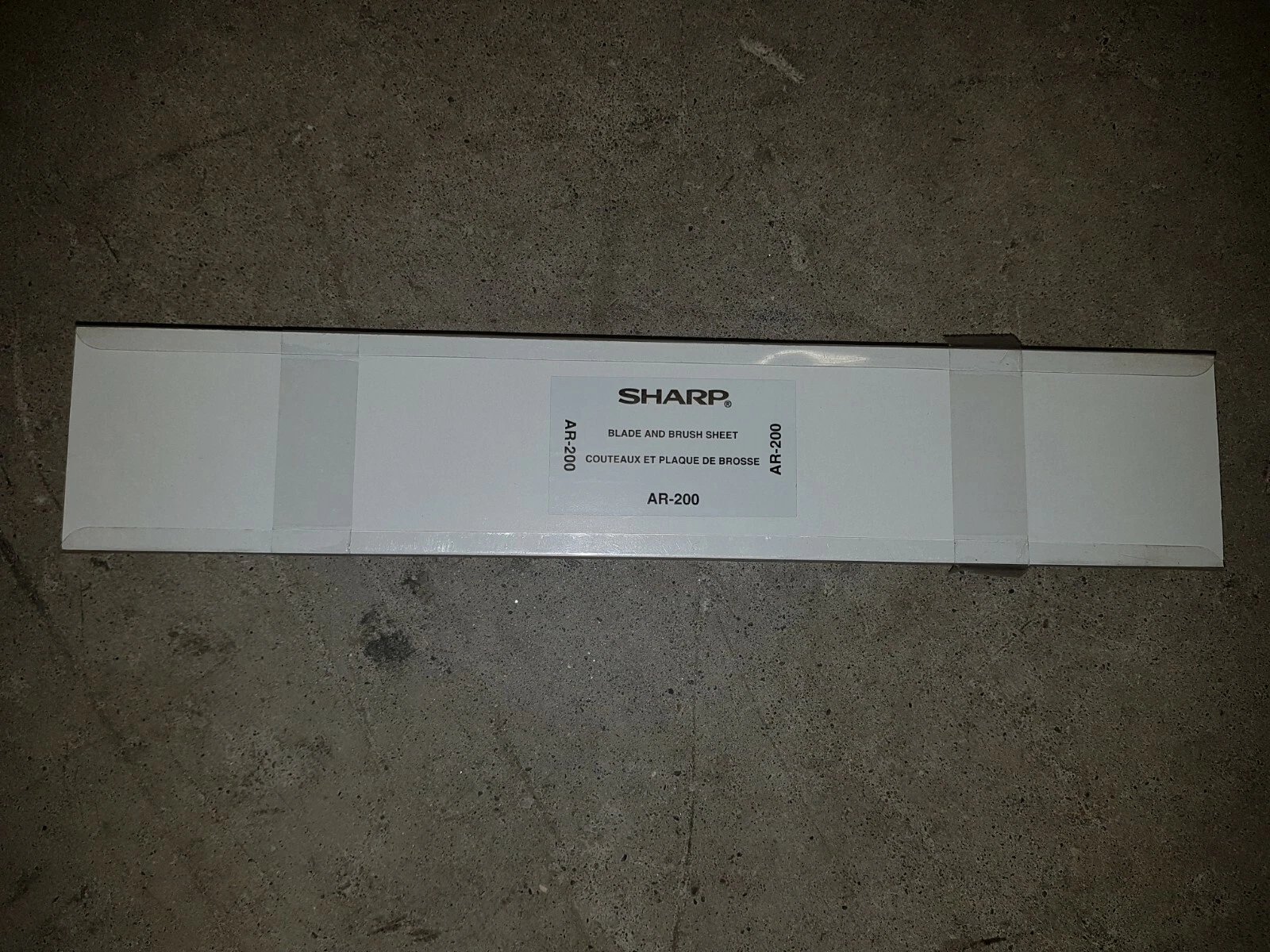 Genuine Sharp Ar200 Blade And Brush Sheet Bnib - Walmart.com