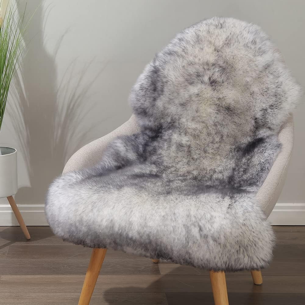 Genuine Sheepskin Area Rug Wool Rug Fur Carpet Fluffy Shaggy Fur Rug ...
