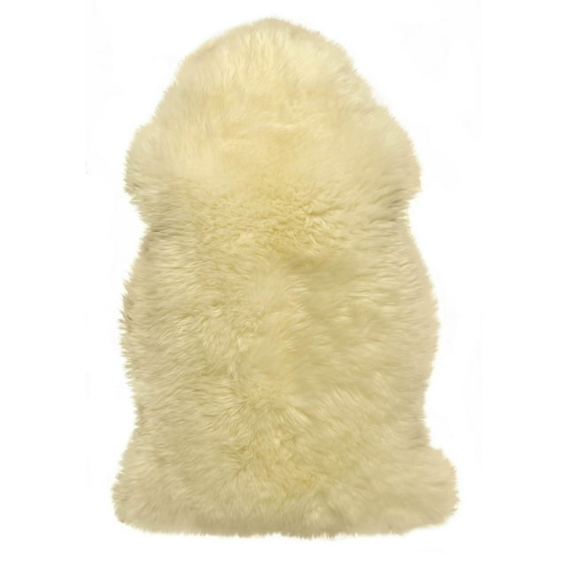 Genuine Sheepskin Rug Extra Soft Natural Pelt Champagne , Single Pelt 2 ...