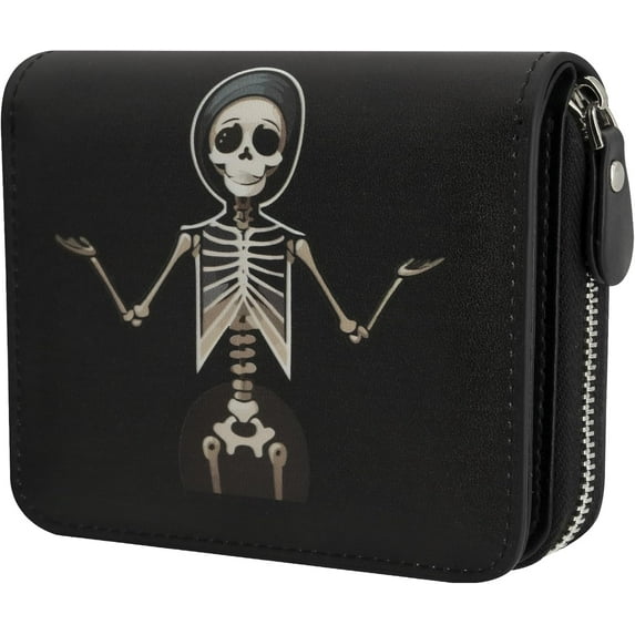 Genuine Small Wallet for Women, Slim RFID Blocking Credit Card Holder ...