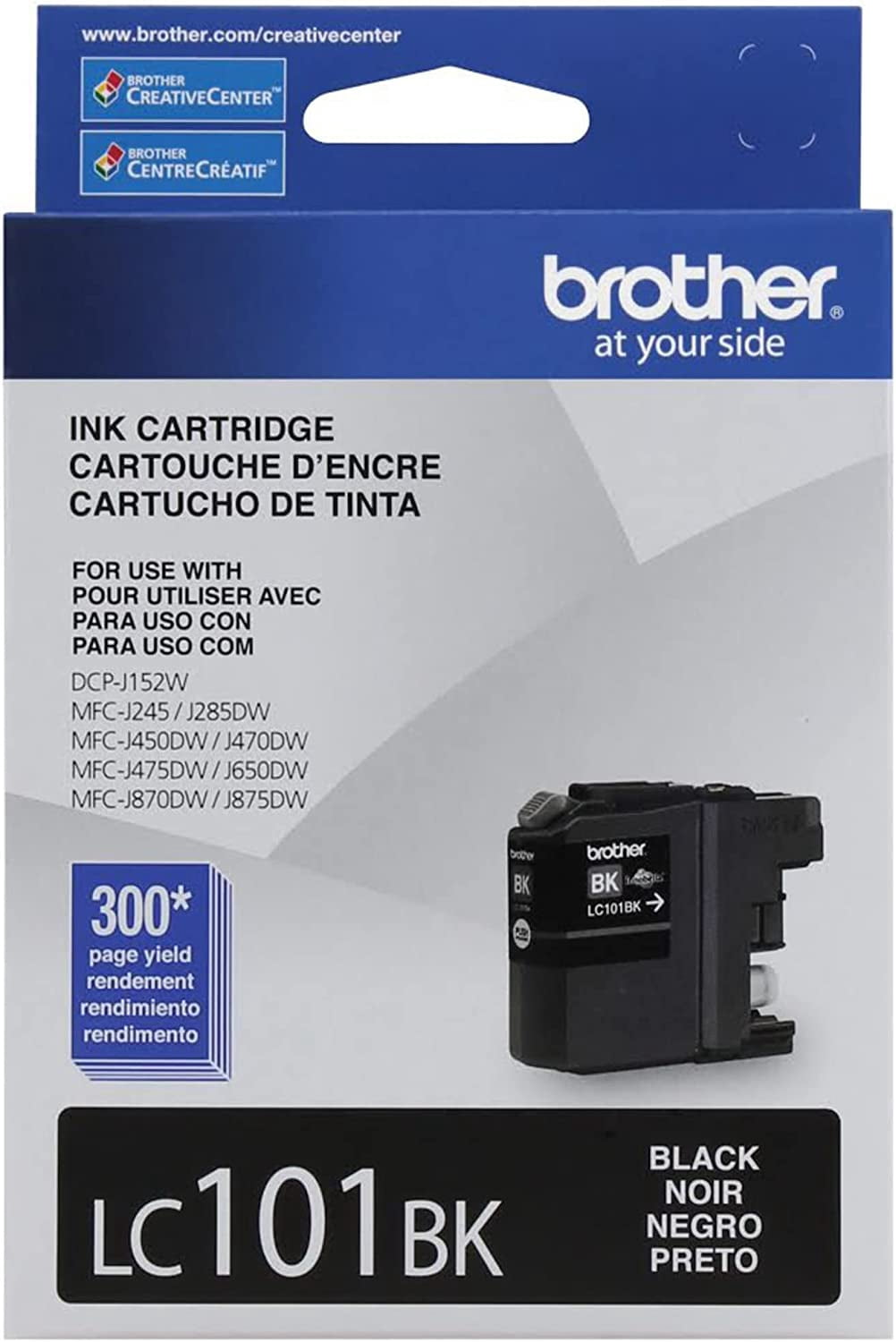 Genuine Standard Yield Black Ink Cartridge, LC101BK, Replacement Ink ...
