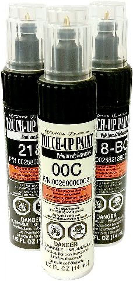 Genuine Toyota Touch Up Paint Kit Attitude Black Base Top Coat Plus Clear Coat - Walmart.com