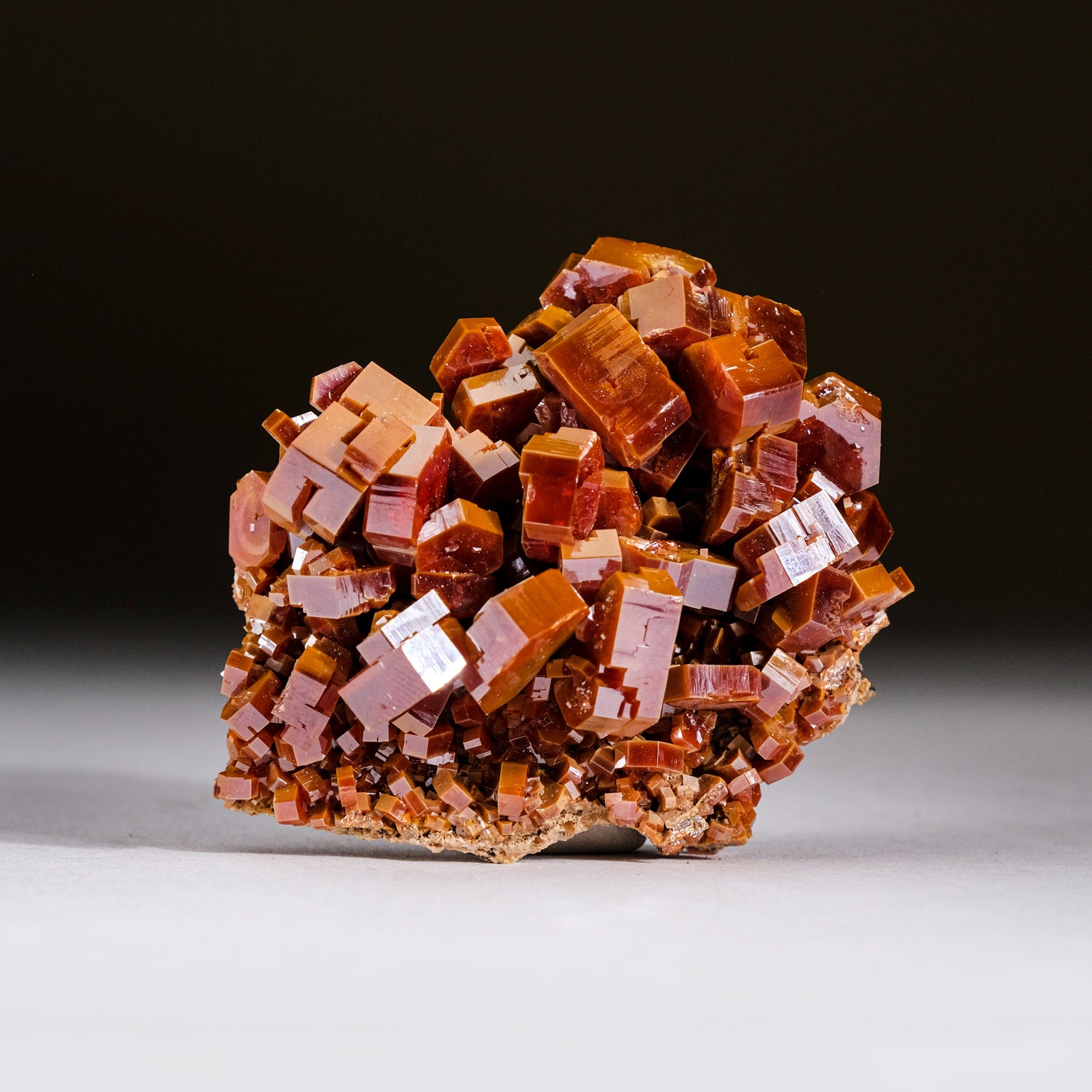 Genuine Vanadinite Crystal Cluster on Matrix from Morocco (148.1 grams ...