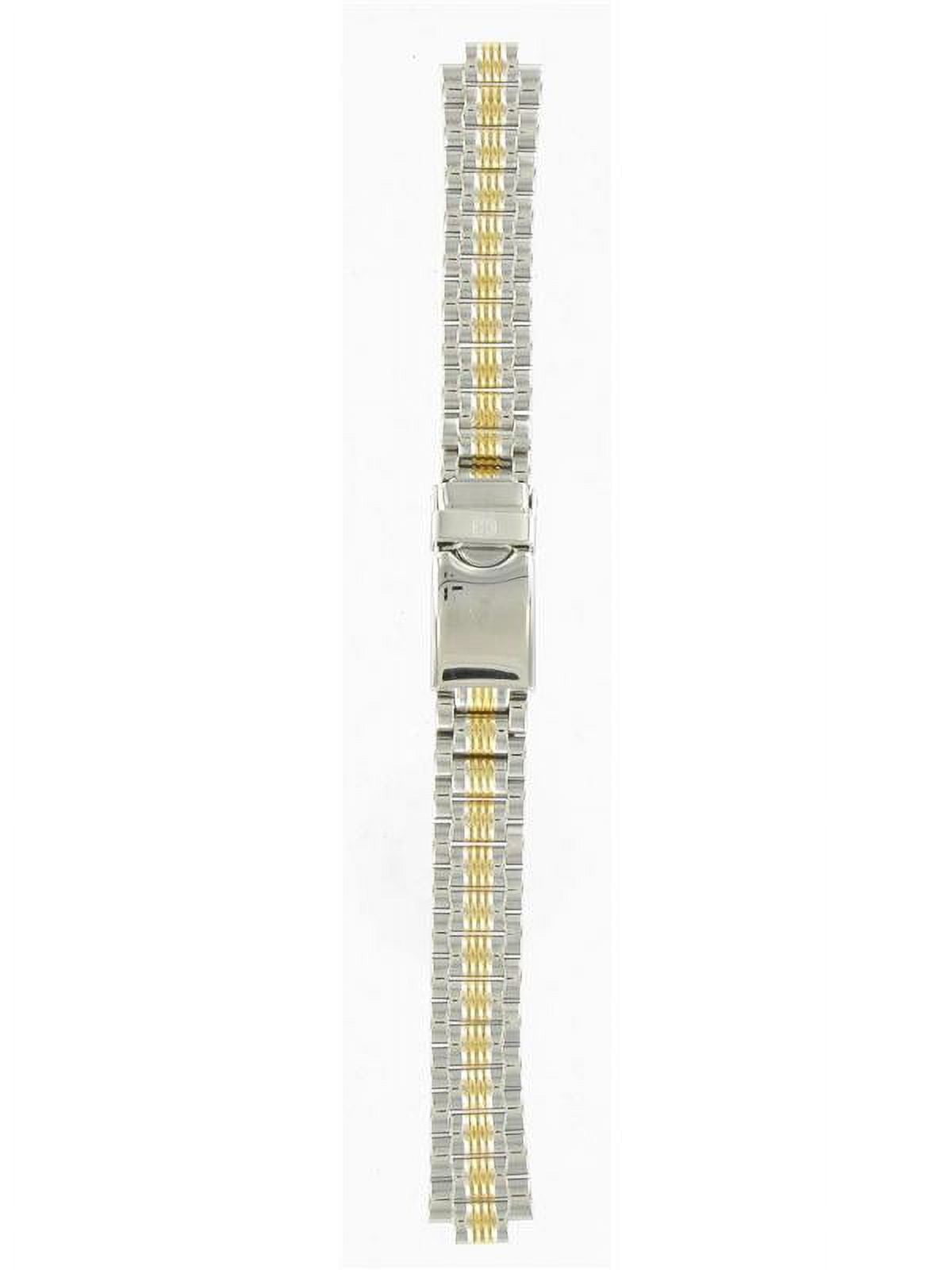 This is a Genuine Wenger Watch Band.,14mm ,"SOLID"Silver Tone & Gold ...