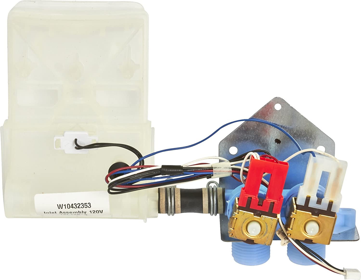 Genuine Whirlpool WPW10432353 Water Inlet Valve - Walmart.com