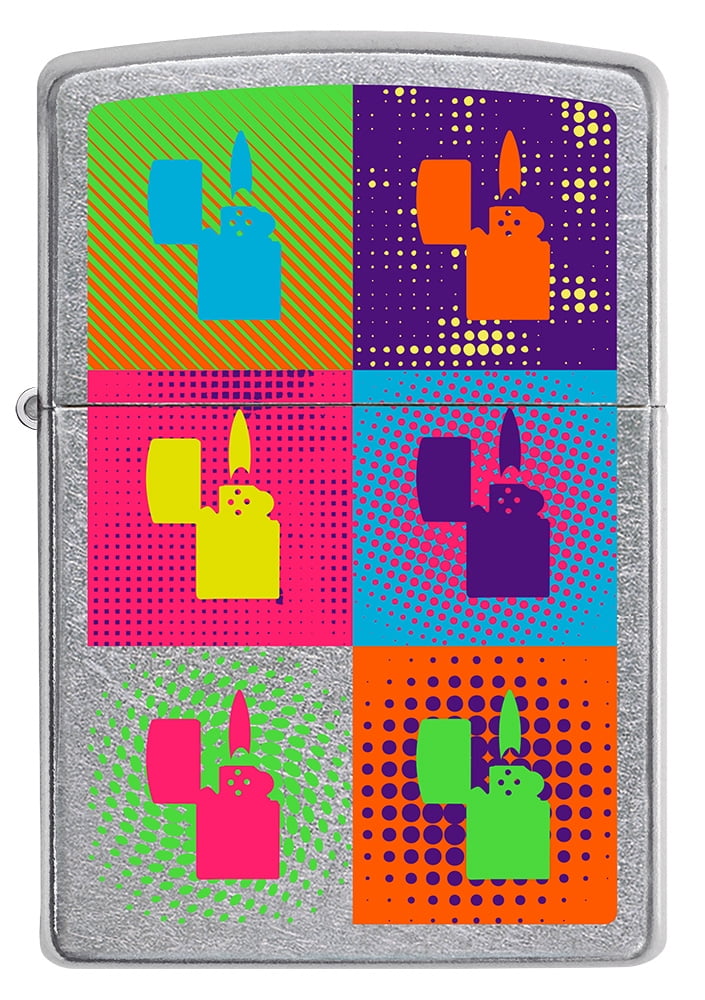 Genuine Zippo 207 Windproof Lighter with Colorful Multi Zippo Pop Art ...
