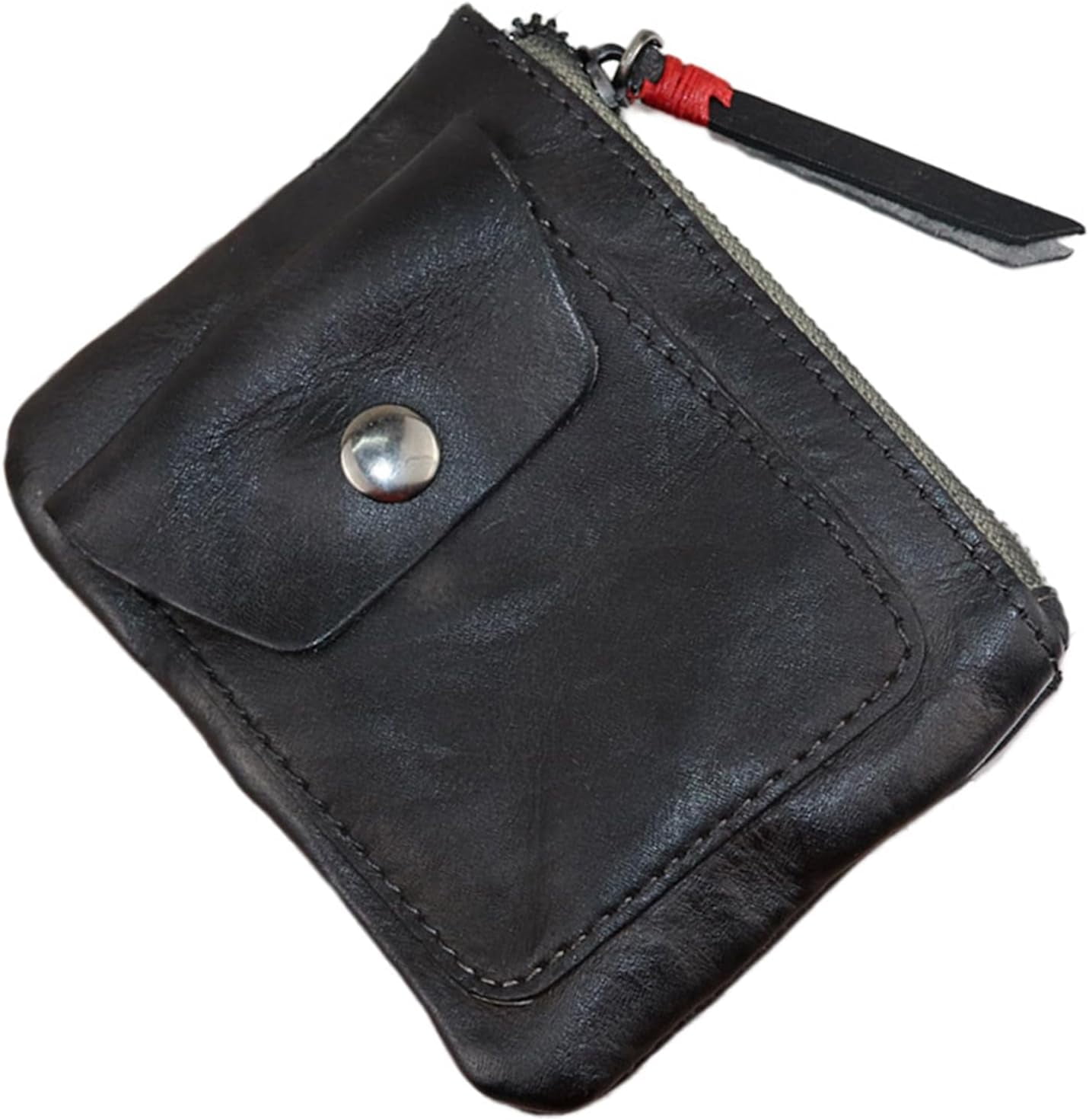Genuine cowhide - Coin Purse for Men & Women - Leather Coin Pouch ...