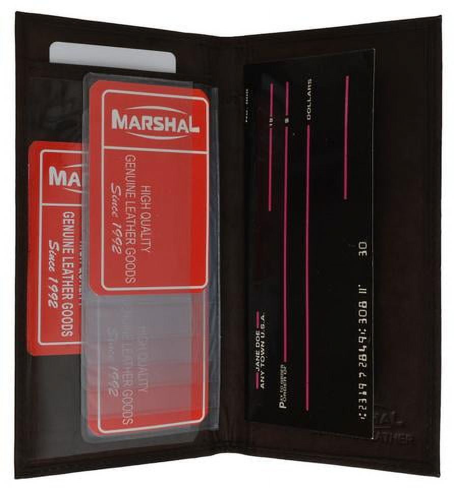 Genuine cowhide leather simple basic check Book cover 156 CF - Walmart.com