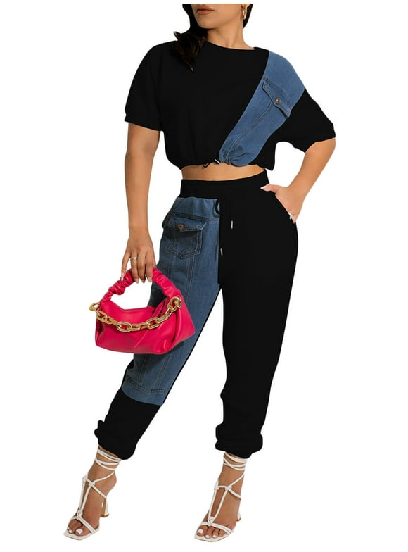 Womens 2 Piece Denim Set