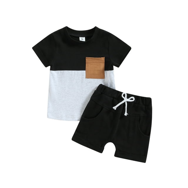 Genuiskids 2Pcs Toddler Boy Summer Outfits 3T 4T 5T Kids Clothes Set ...